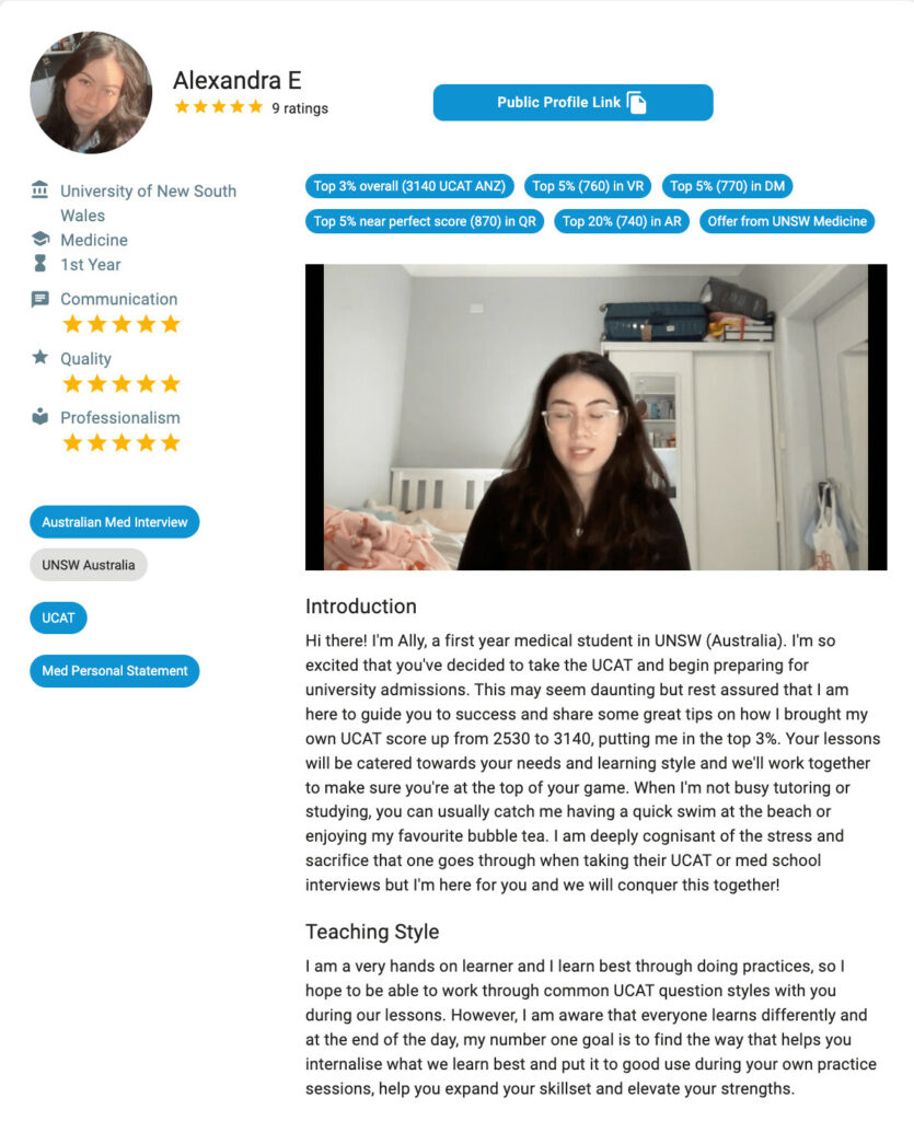 UCAT Tutoring | 1-1 UCAT Tutors - Medic Mind "I Scored 800 in UCAT"